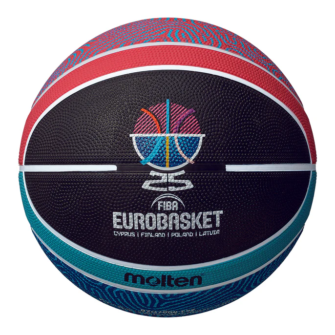 B7G2000-E5Z Piłka do koszykówki Molten EUROBASKET 2025 replika ...